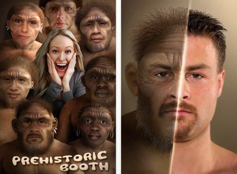 Prehistoric Booth Trasformati In Un Primate Con Un'app