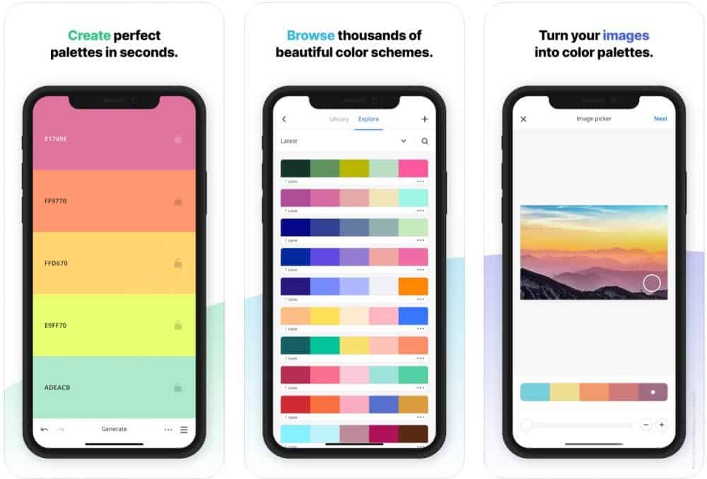 Coolors, l’app per iOS che aiuta a trovare la paletta colore giusta