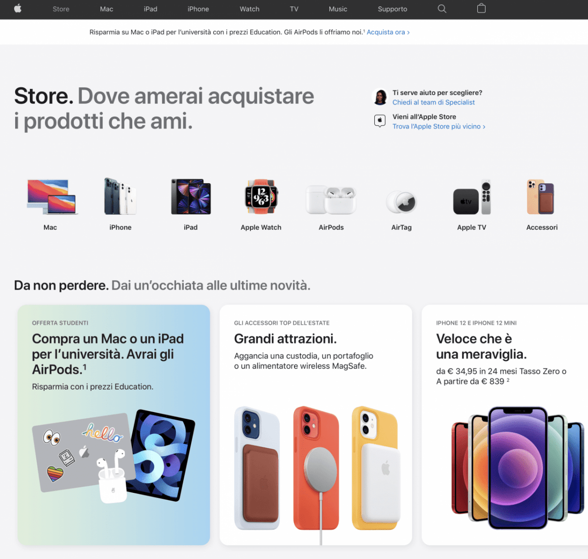 Nel Sito Di Apple Riappare La Sezione Apple Store E Ha...