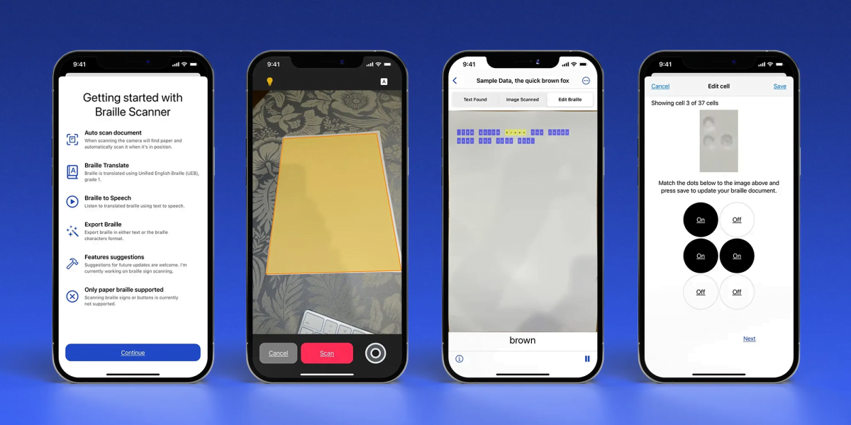 Braille Scanner Traduce Il Linguaggio Braille Con IOS